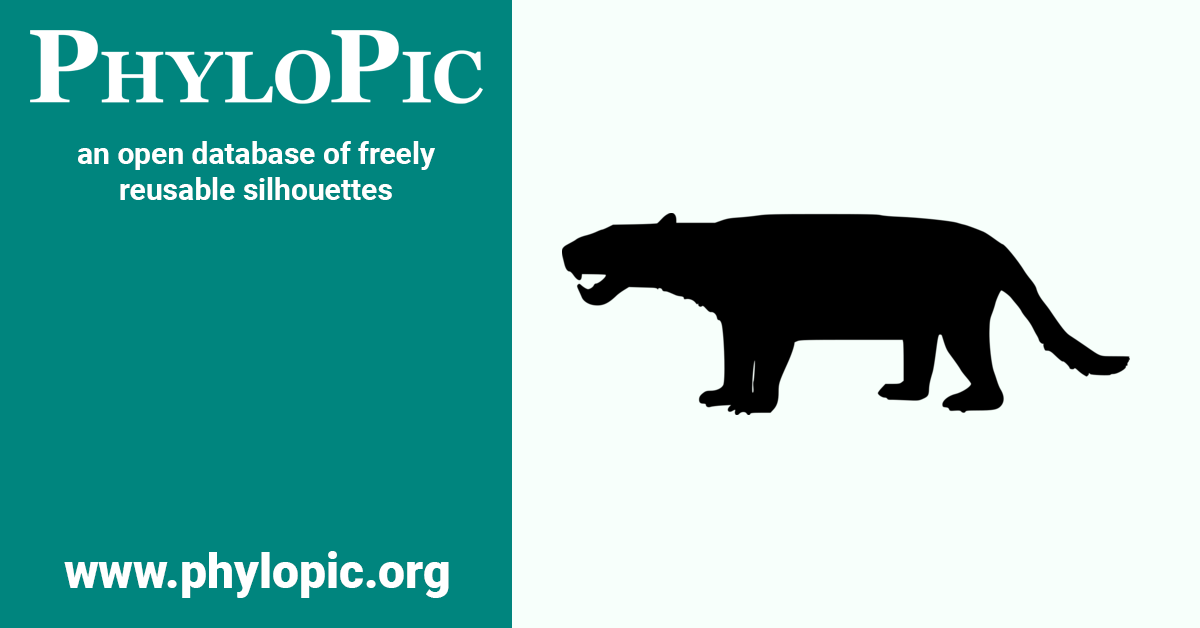 Proborhyaena gigantea by Zimices (CC BY-SA 3.0) - PhyloPic