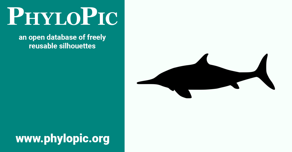 Ichthyosaurus breviceps by Will Toosey (CC BY 4.0) - PhyloPic